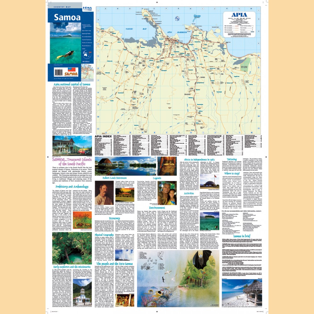 Samoa (Landkarte) - Australien-Karten.de